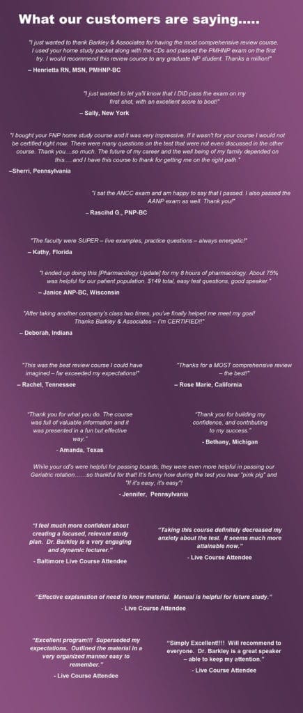 Testimonials - Barkley & Associates, Inc.