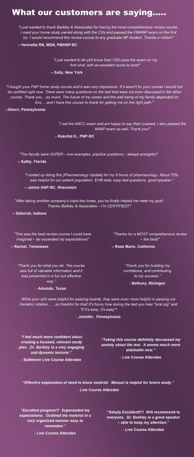 Testimonials - Barkley & Associates, Inc.